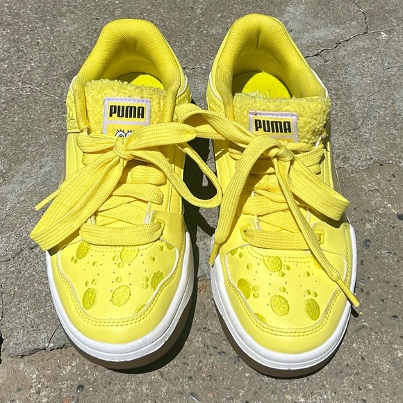 Puma | Shoes | Puma Yellow Sneakers With Sporty Perforations | Poshmark